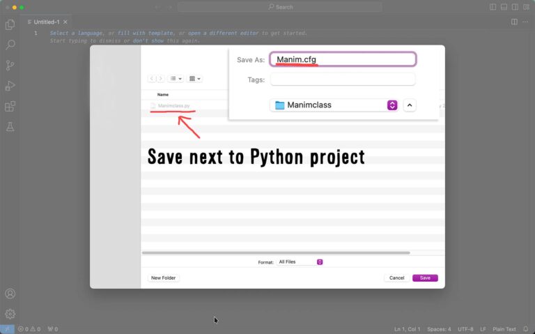How to set Manim 4k output quality with Manim CFG file
